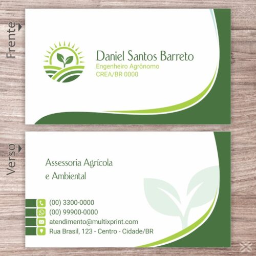 Cartão de Visita Agrônomo 0201 - MultixPrint